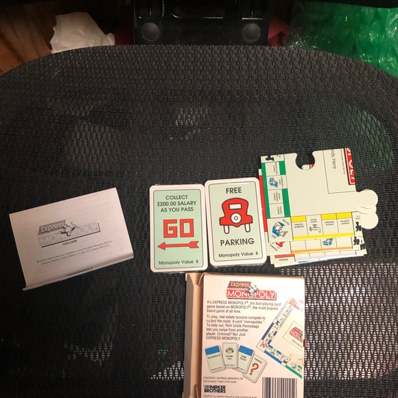Parker Brothers | Toys | 993 Monopoly Express Card Game Mint 521 3 Or ...